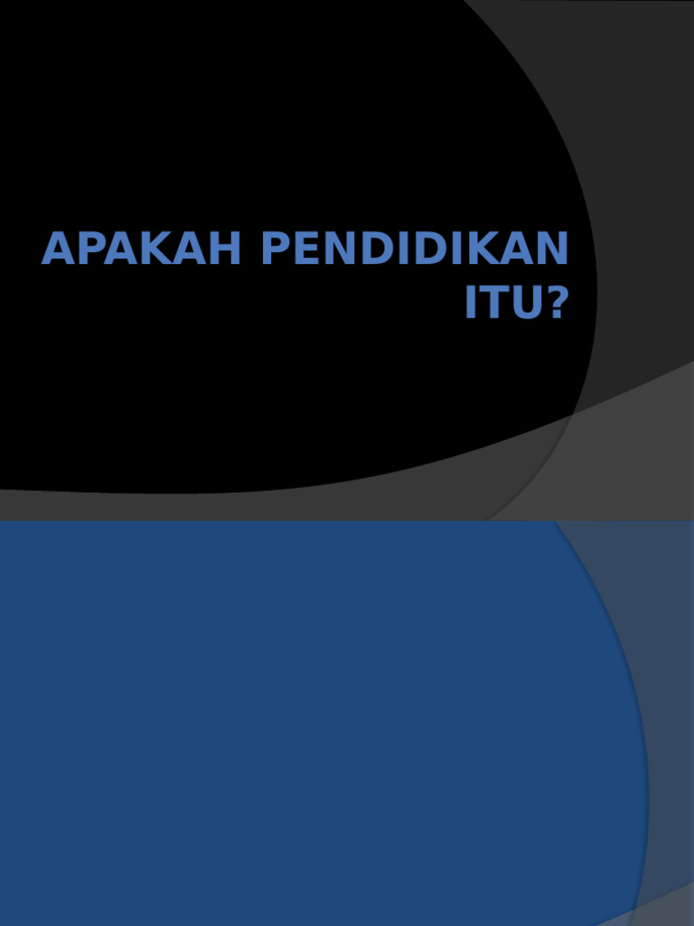 3A. PENGERTIAN PENDIDIKAN | PDF