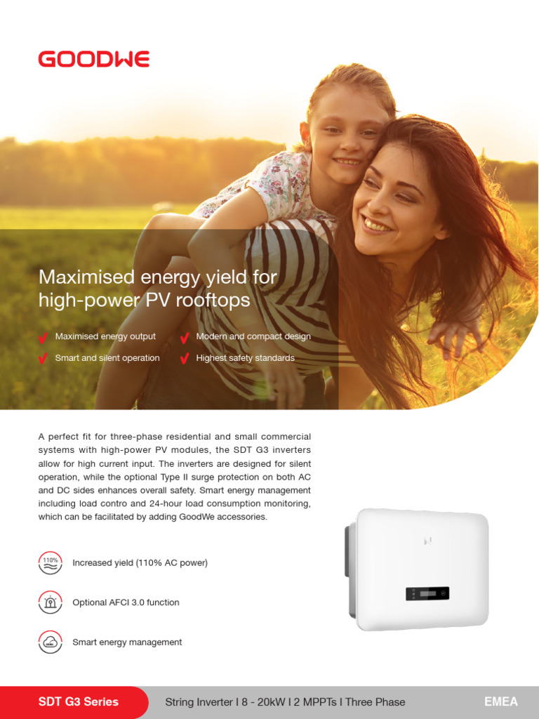 GW SDT-G3 Datasheet EMEA-EN | PDF | Power Inverter | Alternating Current
