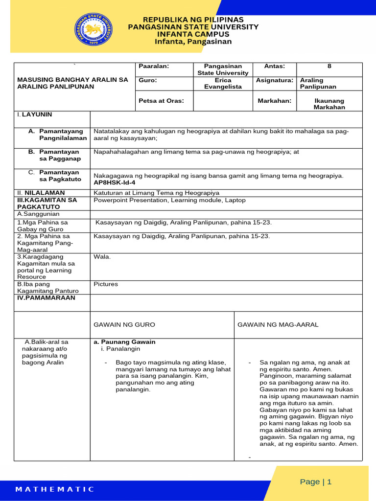 Aral Pan Revised | PDF