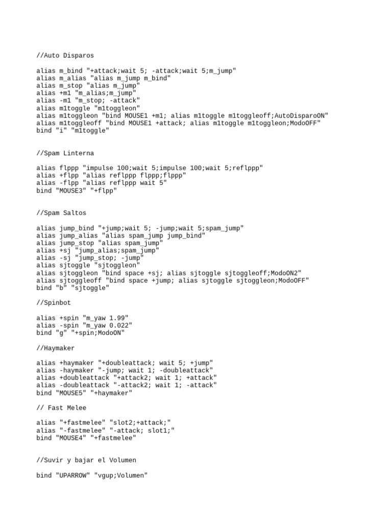 Autoexec Commands for Gaming Configs | PDF