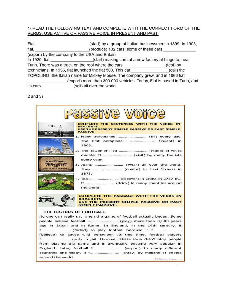 Passive Voice Texts | PDF