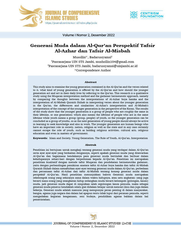 Generasi+Muda+dalam+Al-Qur’an+Perspektif+Tafsir+Al-Azhar+dan+Tafsir+Al ...