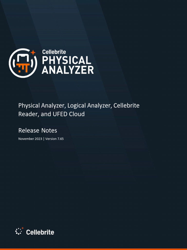 Cellebrite Physical Analyzer 7.65 Nov 2023 Eng | PDF | Ios | Computing