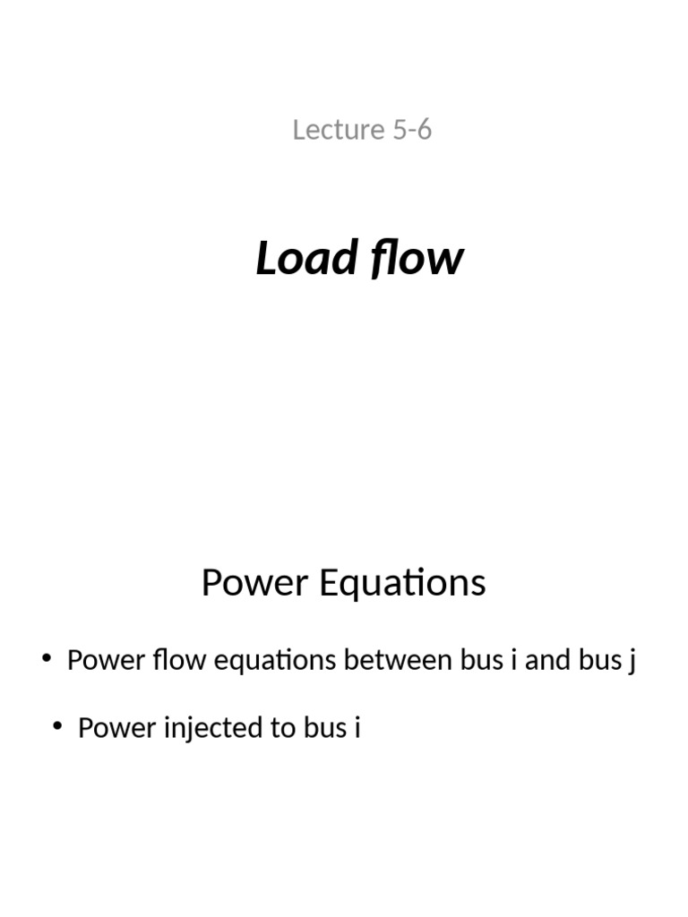 Slide (4) Load Flow Gauss Seidel | PDF | Power Engineering | Electrical Engineering