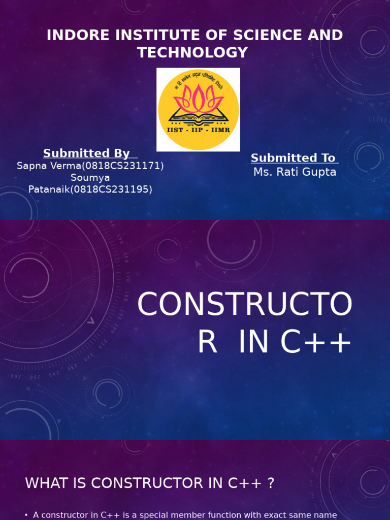 Contructor Final | PDF | Constructor (Object Oriented Programming ...