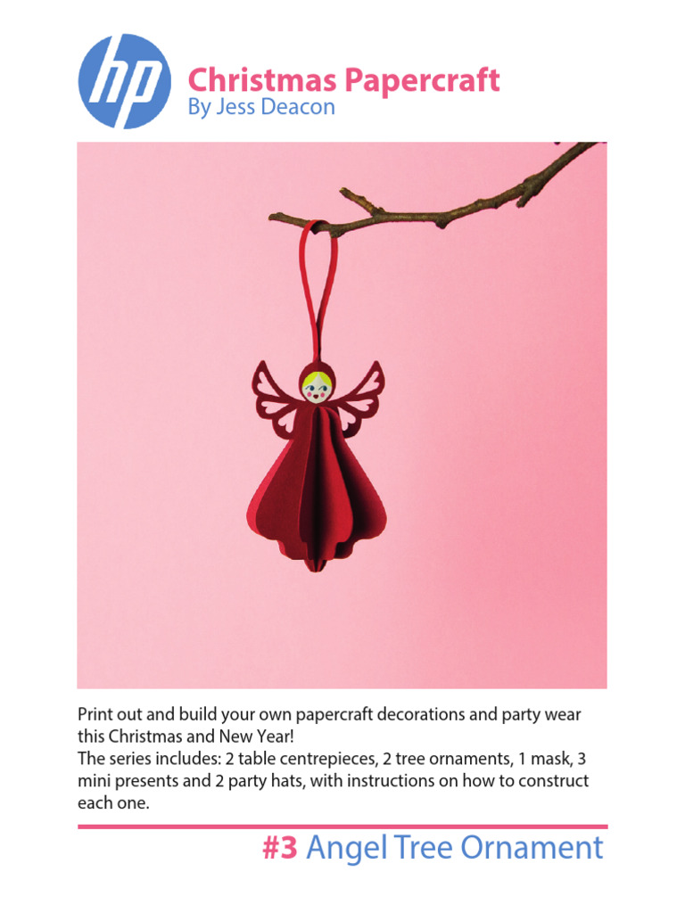 Angel Tree Ornament Crafts Blank | PDF | Decorative Arts