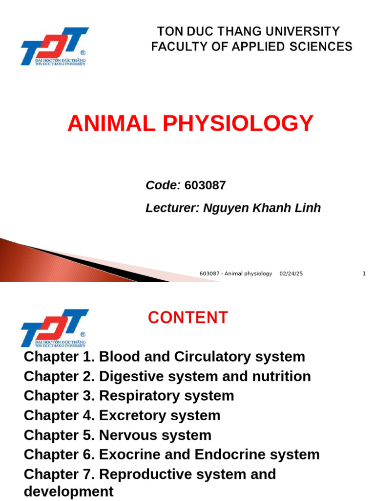 603087-Animal Physiology - Intro | PDF