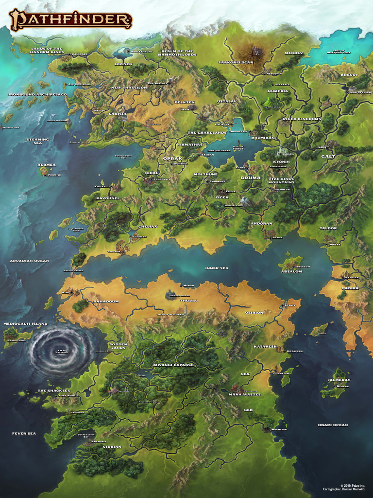 Interactive Golarion Map Overview | PDF | Earth Sciences | D20 System