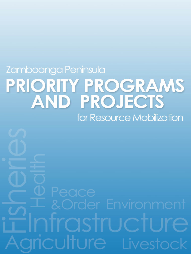 ZamPen Priority Programs and Projects For Resource Mobilization | PDF ...