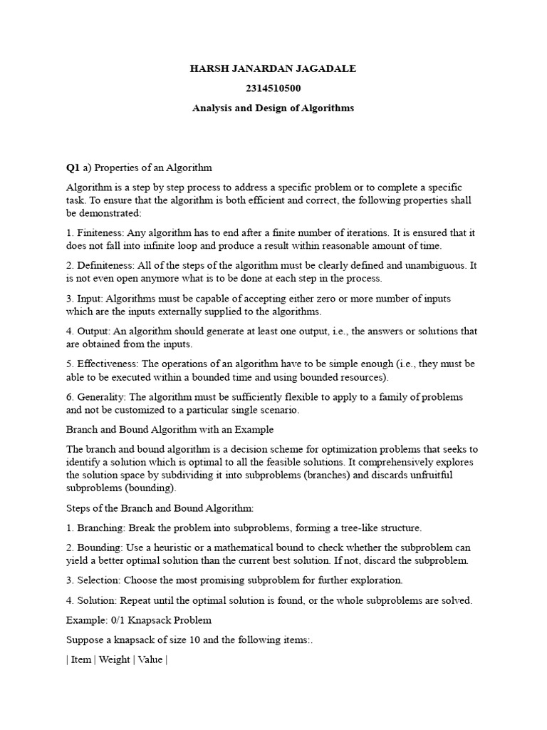 Analysis and Design | PDF | Recurrence Relation | Mathematics
