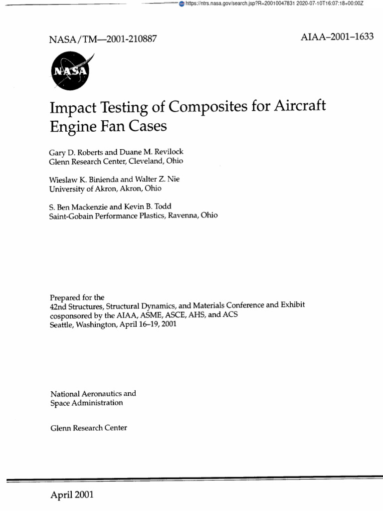 Impact Testing of Composites For Aircraf | PDF | Composite Material ...