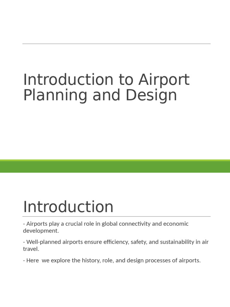 Airport Planning and Design Overview | PDF | Airport | Transport
