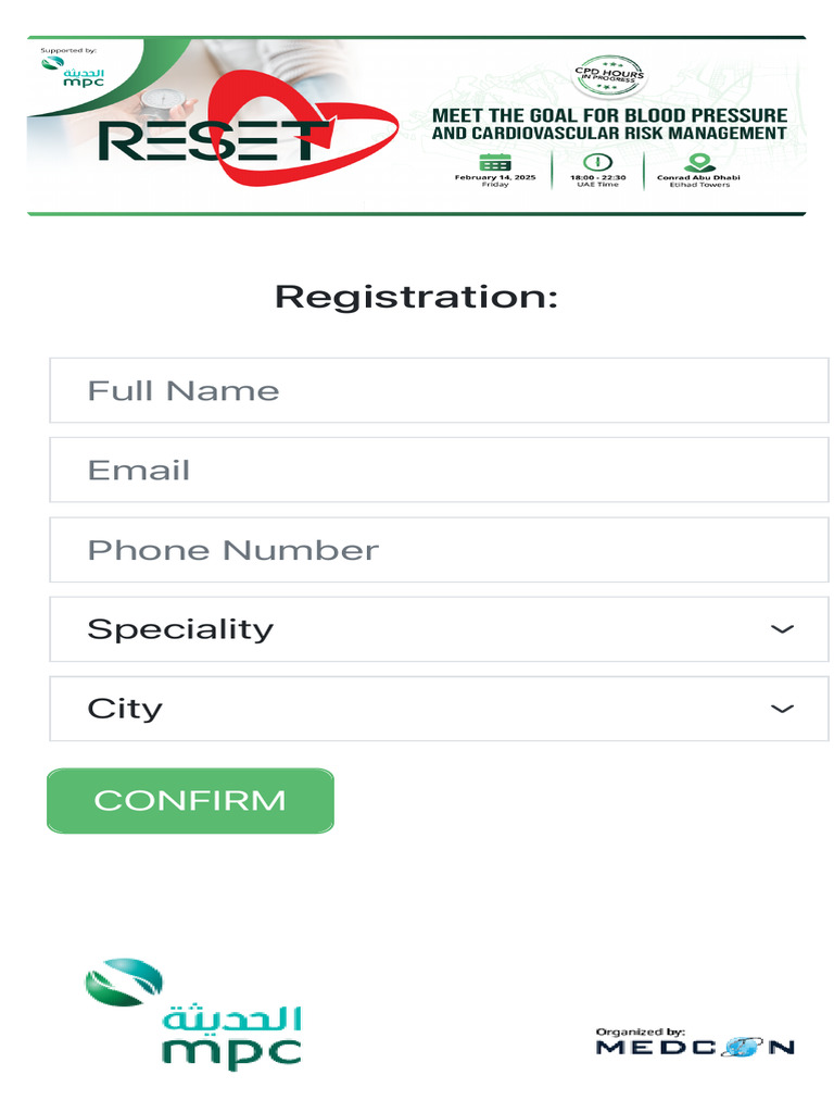 RESET Registration | PDF