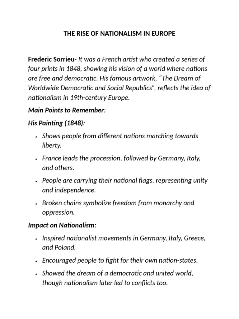 The Rise of Nationalism in Europe 1 | PDF | German Empire | Political ...
