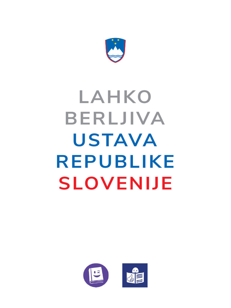 Lahko Berljiva Ustava RS Male Tiskane | PDF