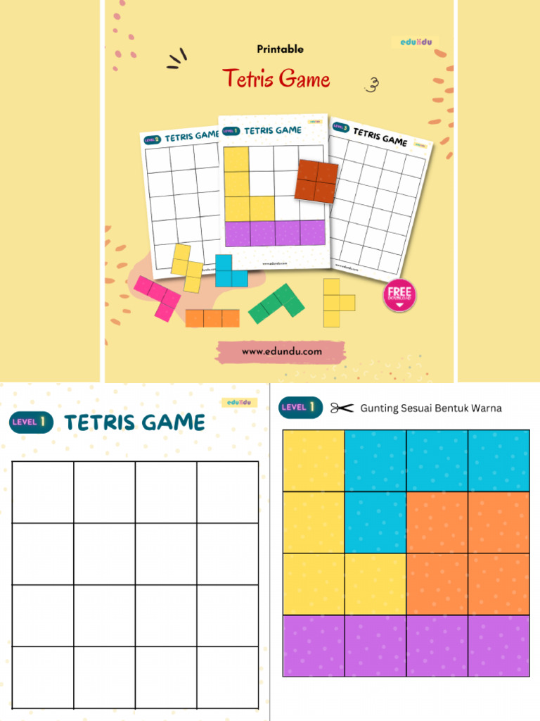 Printable Tetris Edundu (A4l) | PDF