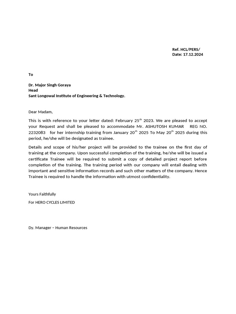 Training Ashutosh | PDF