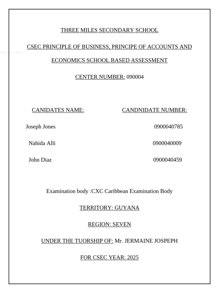 POB SBA Completed Group Work | PDF | Questionnaire | Customer Experience