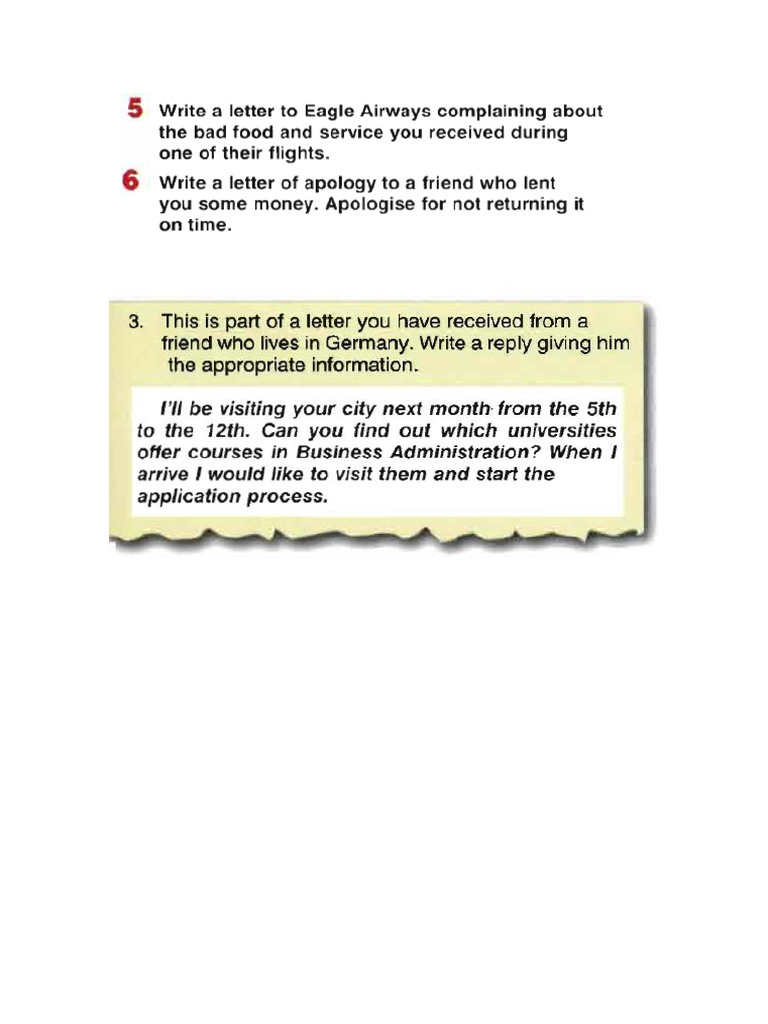 Writing Letters B2 Rubrics Express | PDF