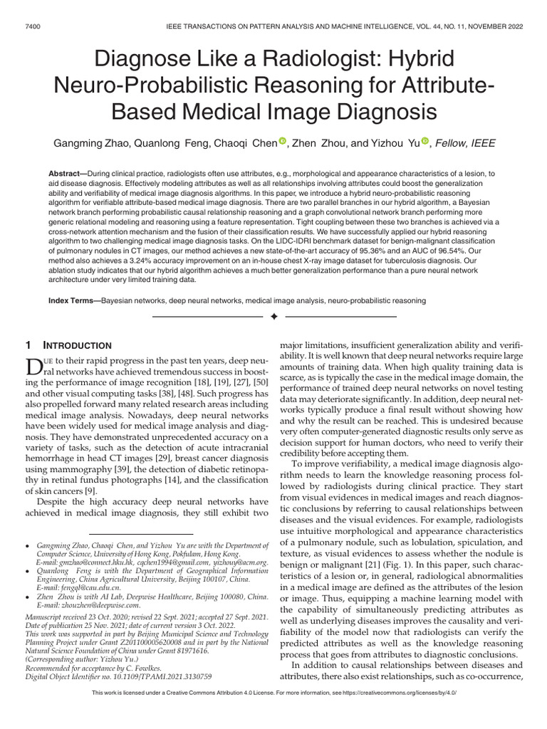 Diagnose Like a Radiologist Hybrid Neuro-Probabilistic Reasoning for Attribute-Based Medical ...