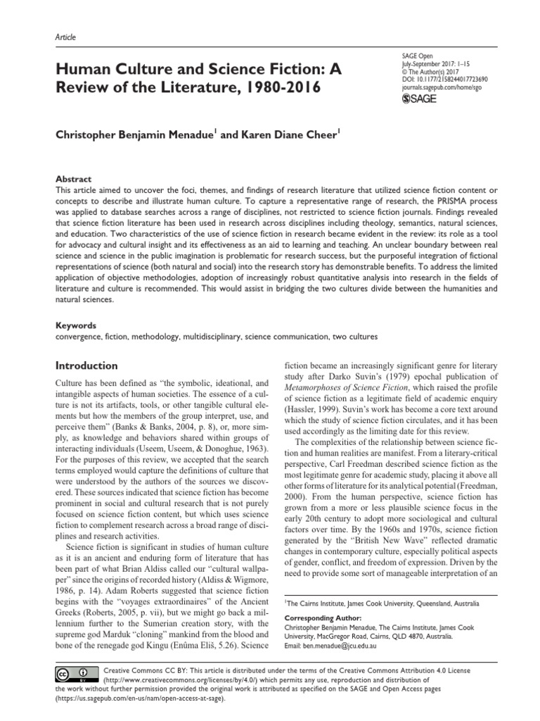 Human Culture and Science Fiction A Revi | PDF | Science | Science Fiction