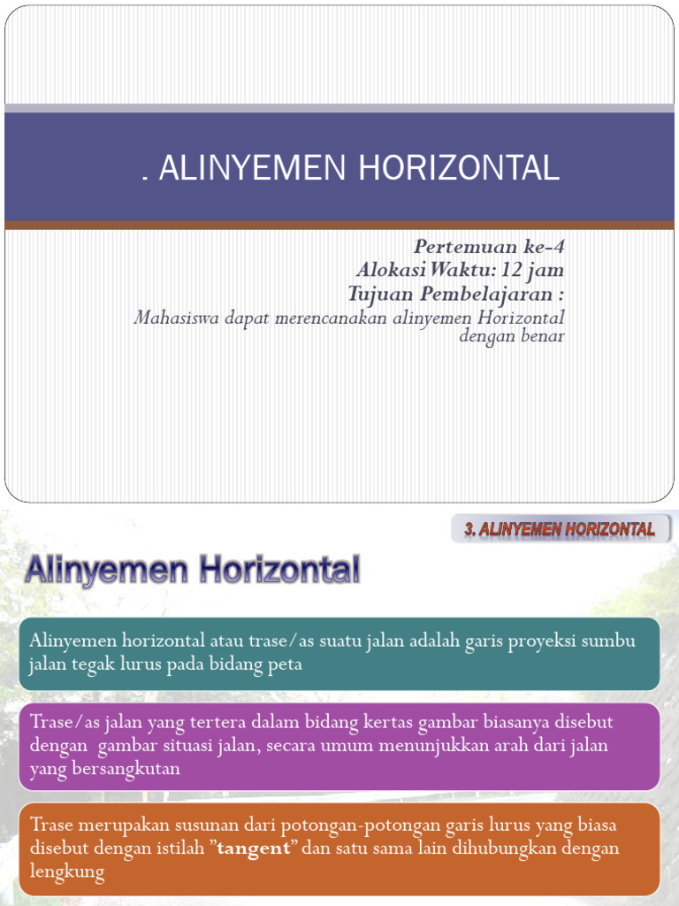 Alinyemen Horizontal Jalan | PDF