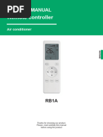 Gree AC Remote Control Functions Guide | PDF | Air Conditioning ...