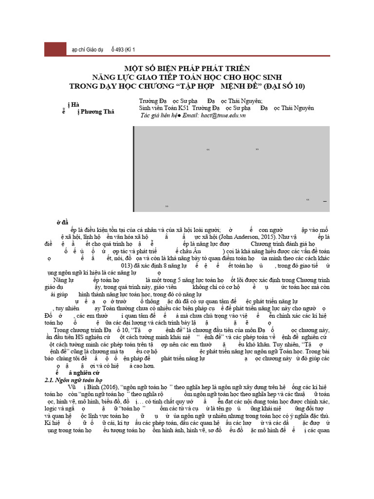 Cao TH H Nguyn TH PHNG Tho | PDF