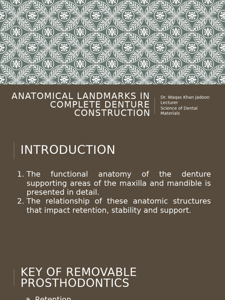 Anatomical Landmarks | PDF
