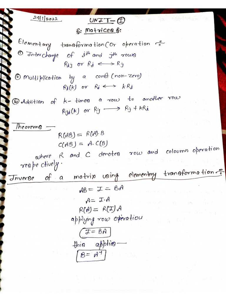 MATH UNIT -- 1 | PDF