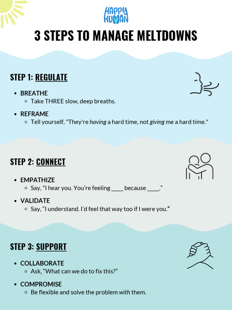 Manage Meltdowns in 3 Steps | PDF