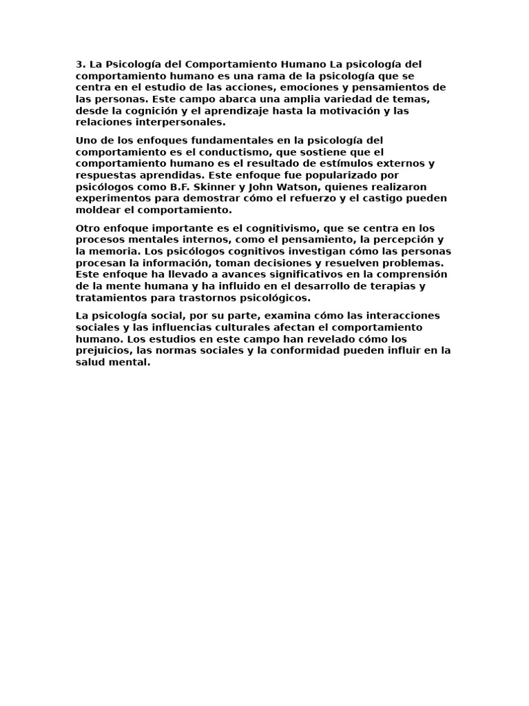 Lecture 18 - La psicología del comportamiento humano | PDF