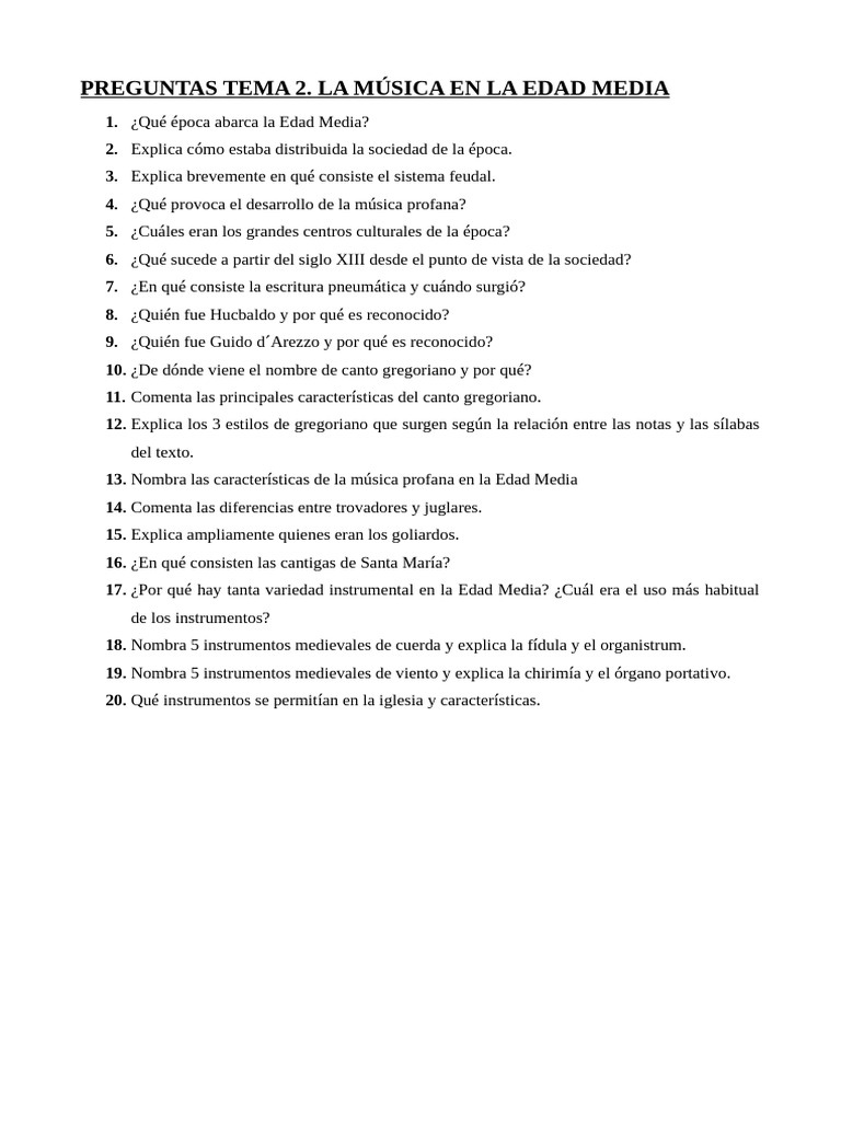 Preguntas Tema 2 | PDF