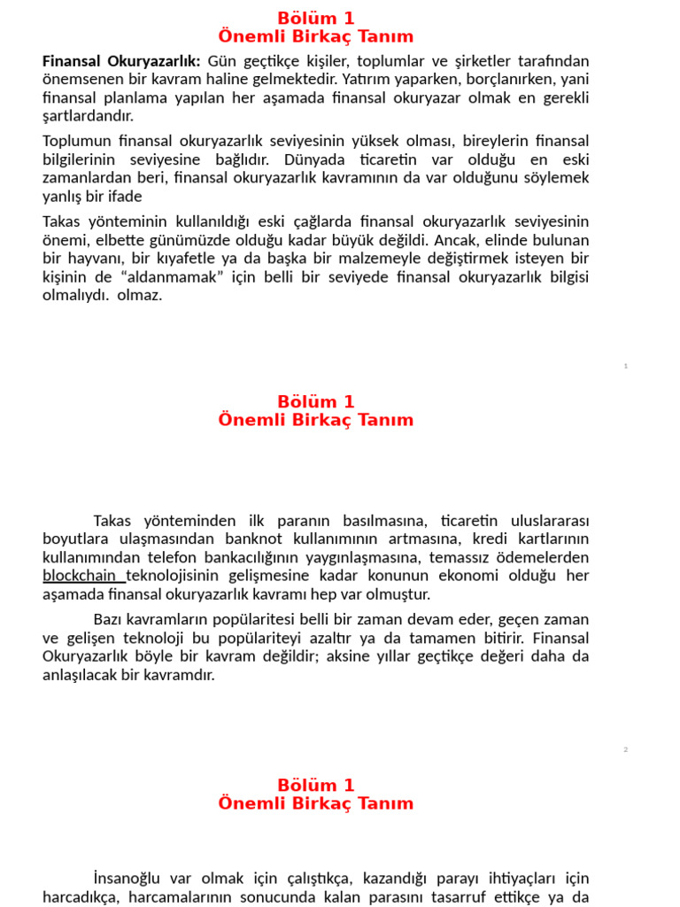 1. hafta slayt | PDF