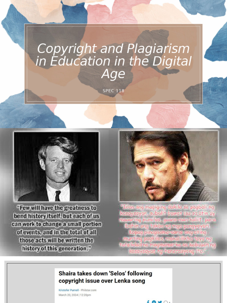 Copyright and Plagiarism in Education in The Digital | PDF | Copyright ...