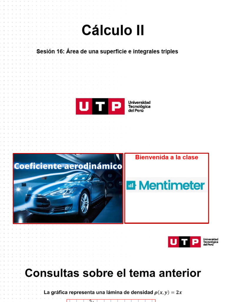 DCI - I1N0 - PPT - Área de Una Superficie e Integrales Triples - 24C2A ...