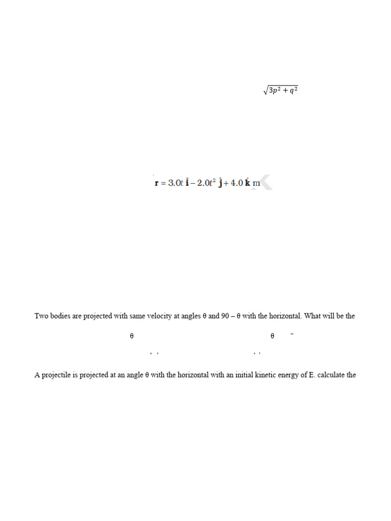 Final Exam Motion in A Plane Rev 2024 - 250220 - 141851 | PDF ...