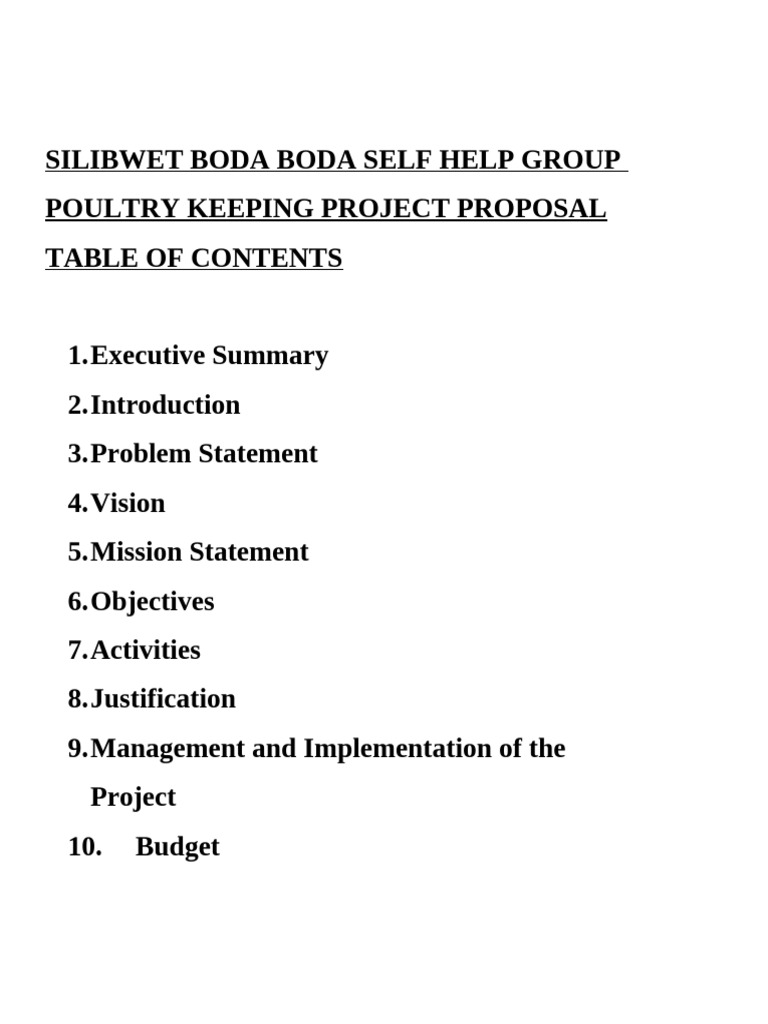 My Poultry Project Proposal | PDF | Audit | Poultry Farming