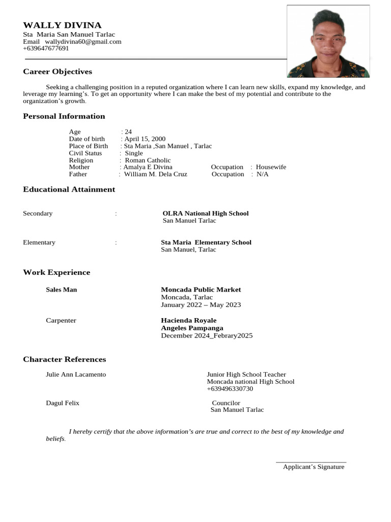 Gamurot, Jhon Rose D. - Resume | PDF