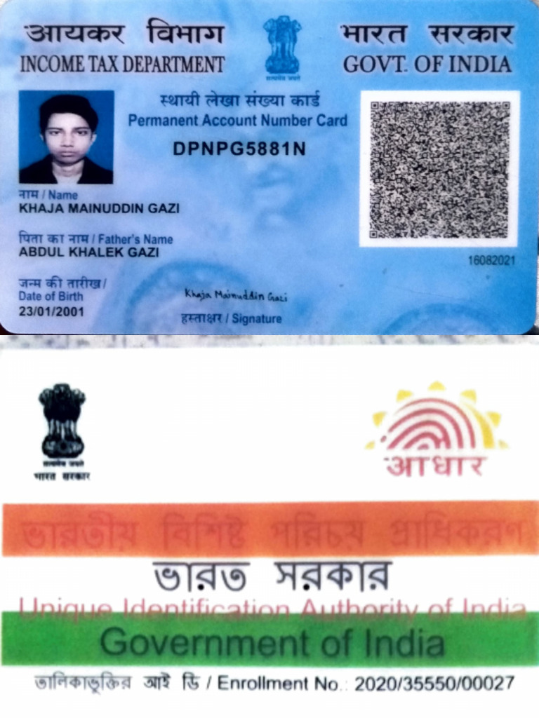 Pan & adhaar Card | PDF