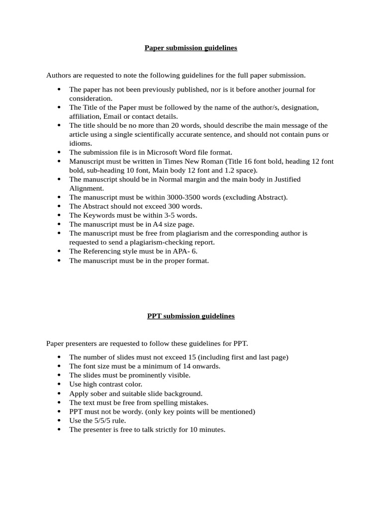 Paper Submission Guideline | PDF