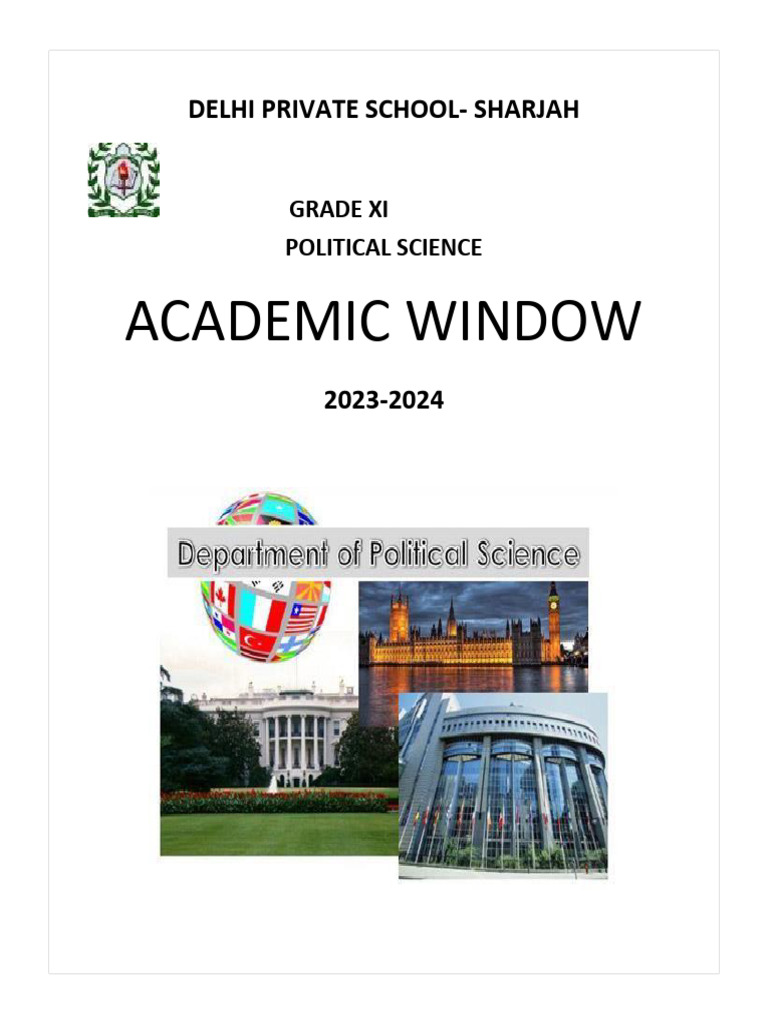2024-2025-Class XI-Political Science-Chapter 1-AW | PDF | Heads Of ...