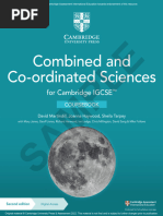 Cambridge IGCSE®Combined and Co-Ordinated Sciences Coursebook | PDF