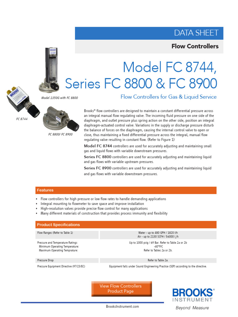 Data Sheet FC | PDF | Valve | Mechanical Engineering
