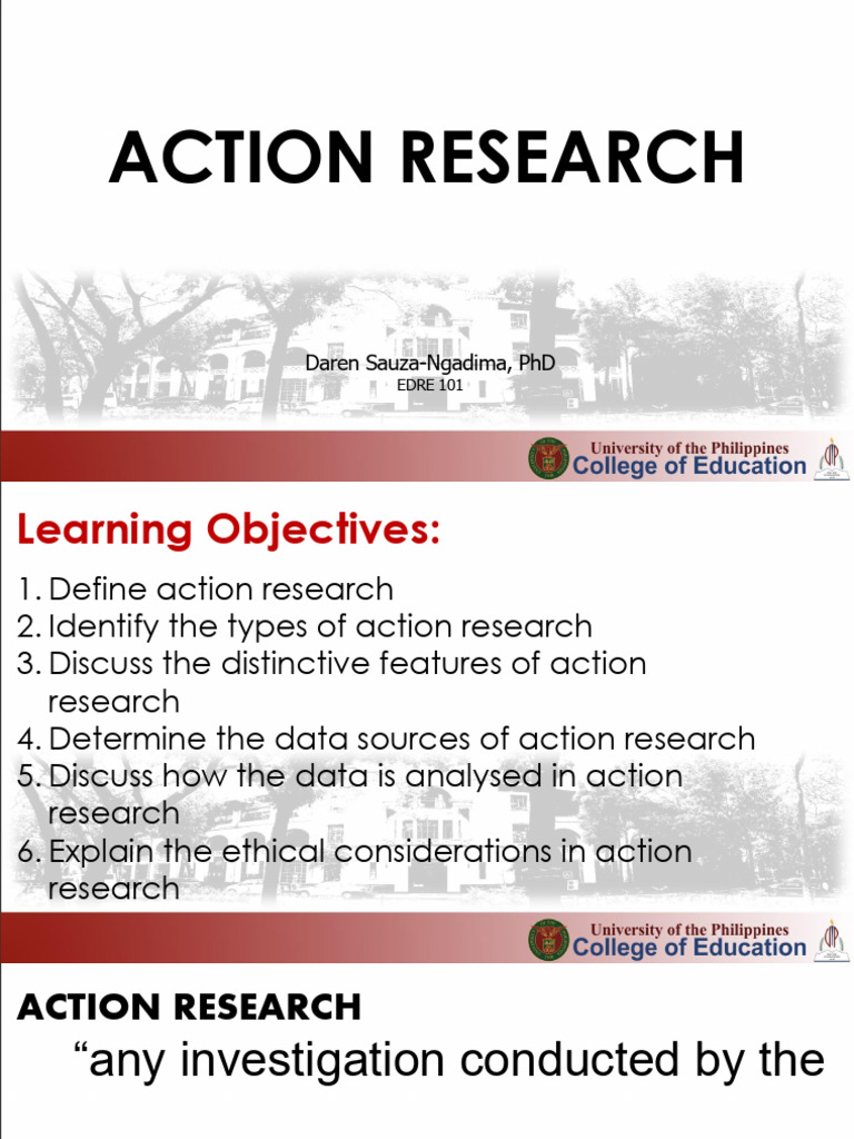 EDRE 101 - Action Research | PDF | Data | Qualitative Research
