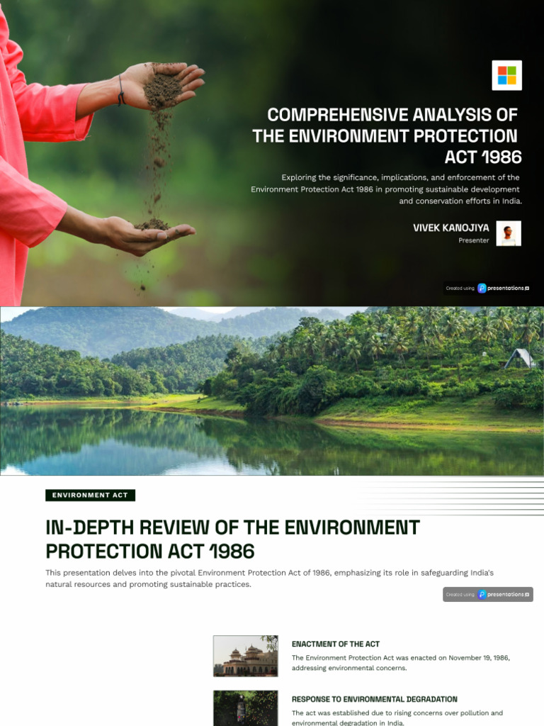 Analysis of The Environment Protection Act 1986 | PDF
