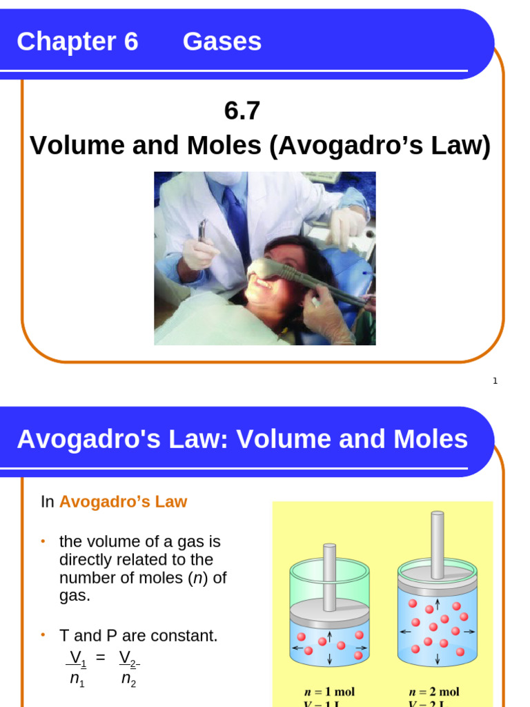 Avogadro's Law and Gas Volumes | PDF | Gases | Mole (Unit)