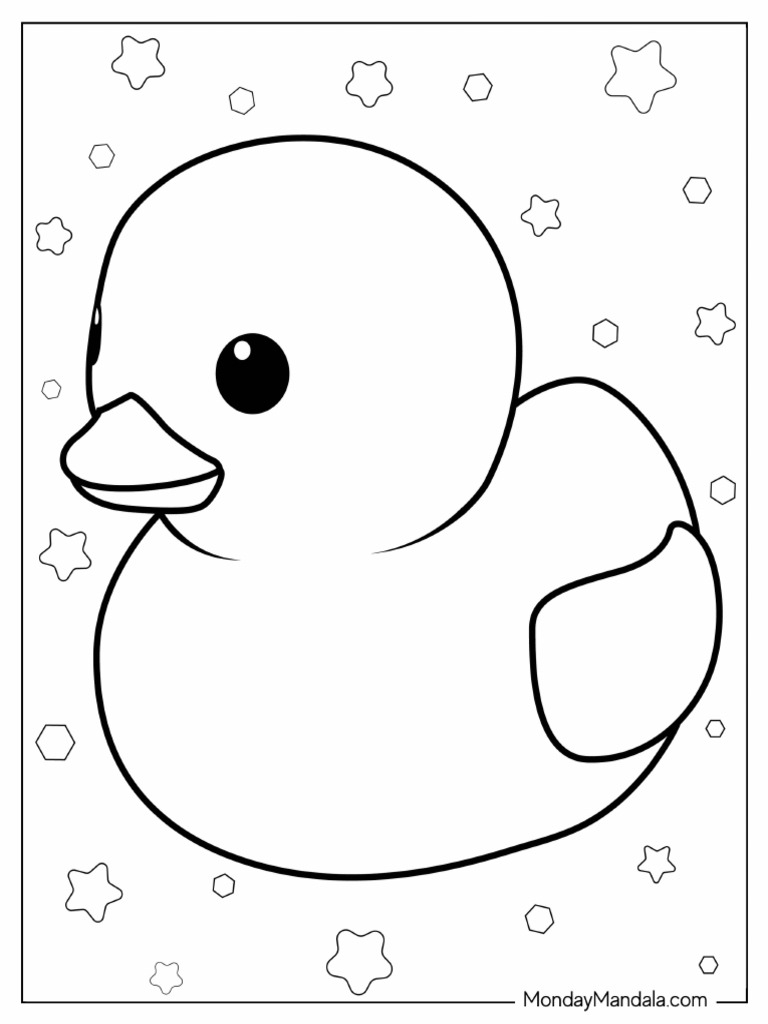 Easy Outline of A Rubber Duck | PDF