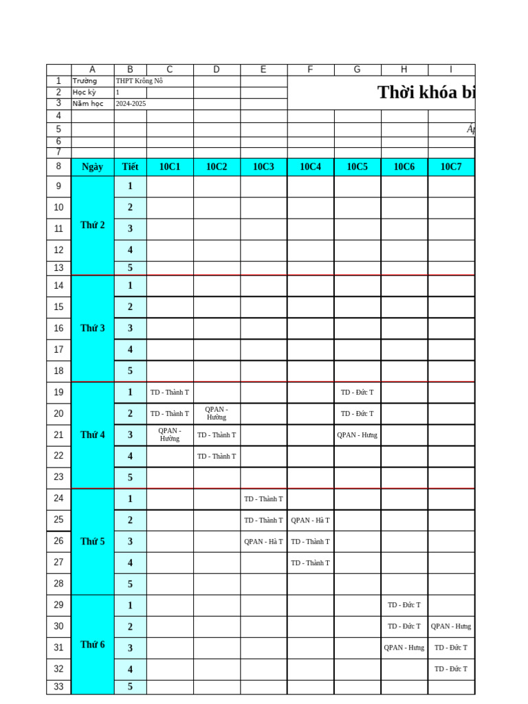TKB 24-25 - Tuan 5 | PDF
