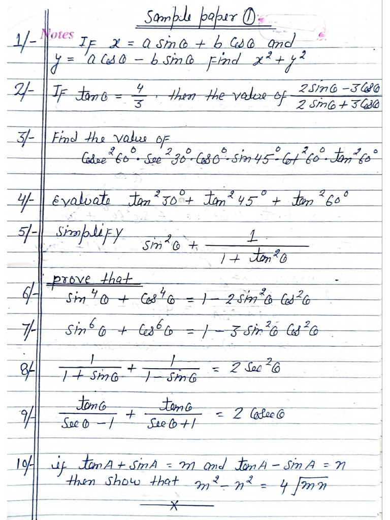 Trigo Sample Paper | PDF